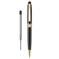 China Classic Twist Ballpoint Pen 1.0mm Business Office Metal Ballpoint Signature Pen for sale