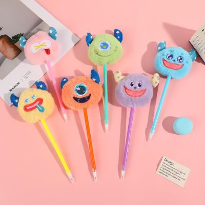 China Cartoon Cute Little Monster Ballpoint Pen 0.7mm Halloween Student Gift Stationery for sale