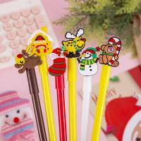 China Christmas Series Neutral Pen 0.5mm Black Water based Cartoon Gift Gel Pen for sale