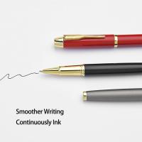 China Business Gift Signature Ball Pen 0.5mm Multi Color Metal Neutral Pen for sale