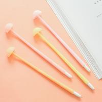 China Creative Mushroom Style Silicone Gel Pen 0.5mm Cute Luminous Neutral Pen Stationery for sale
