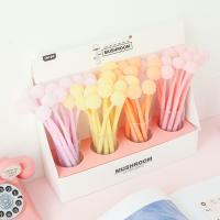 China Creative Mushroom Style Silicone Gel Pen 0.5mm Cute Luminous Neutral Pen Stationery for sale
