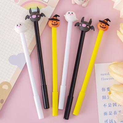 China Halloween Neutral Pen 0.5mm Pumpkin Ghost Bat Topping Smooth Writing Gel Ink Pen for sale
