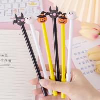 China Halloween Neutral Pen 0.5mm Pumpkin Ghost Bat Topping Smooth Writing Gel Ink Pen for sale