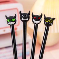 China Halloween Plastic Black Ghost Gel Pen Creative Cool Gift Devil Signature Pen for sale