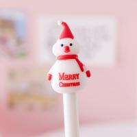 China Christmas Creative Gel Ink Pen 0.5mm Santa Claus Snowman Tree Black Gel Ink Pen for sale