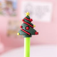 China Christmas Creative Gel Ink Pen 0.5mm Santa Claus Snowman Tree Black Gel Ink Pen for sale