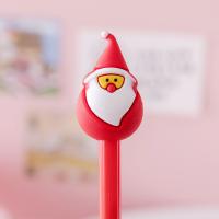 China Christmas Creative Gel Ink Pen 0.5mm Santa Claus Snowman Tree Black Gel Ink Pen for sale