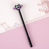 China Creative Halloween Theme Gel Pen 0.5mm Cartoon Pumpkin Bat Ghost Gift Gel Pen for sale