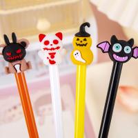 China Creative Halloween Theme Gel Pen 0.5mm Cartoon Pumpkin Bat Ghost Gift Gel Pen for sale
