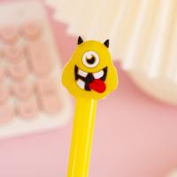 China Funny Cute Halloween Signature Pen 0.5mm Black Ink Gift Monster Gel Pen For Children for sale