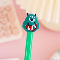 China Funny Cute Halloween Signature Pen 0.5mm Black Ink Gift Monster Gel Pen For Children for sale
