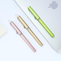China Business Advertising Neutral Pen 0.5mm Plastic Colorful Signature Pen With Logo for sale