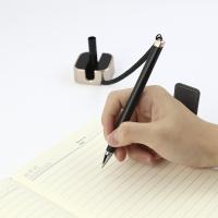 China Desktop Spring Stretchable Neutral Pen 0.5mm Bank Hotel Reception Signature Pen for sale