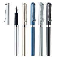 China Minimalist Creative Gel Ink Pen Large Capacity Ink Metallic Painted ABS Business Gel Pen for sale