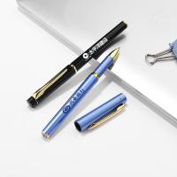 China Office Business Metallic Gel Pen Smooth Writing Neutral Pen Custom Logo for sale