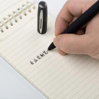 China Black Matte Plastic Carbon Based Ink Gel Pen 0.5mm For Office Hotel Bank for sale