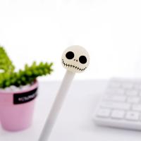 China Halloween Gift creative gel ink pen 0.5mm Creative Scary Skeleton Head Model Gel Pen for sale