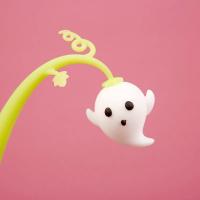China Halloween Gift Silicone Gel Pen Neutral Pen Pumpkin Ghost Kids Swing Gel Pen for sale