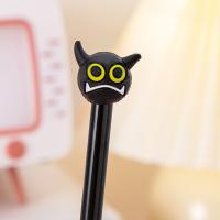 China Halloween Plastic Black Ghost Gel Pen Creative Cool Gift Devil Signature Pen for sale