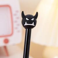 China Halloween Plastic Black Ghost Gel Pen Creative Cool Gift Devil Signature Pen for sale