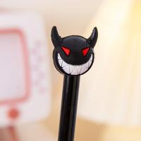 China Halloween Plastic Black Ghost Gel Pen Creative Cool Gift Devil Signature Pen for sale
