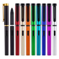 China Multi Color Plastic Creative Gel Ink Pen Metallic Painting Advertising Signature Pen for sale