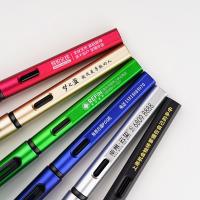 China Multi Color Plastic Creative Gel Ink Pen Metallic Painting Advertising Signature Pen for sale