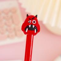 China Funny Cute Halloween Signature Pen 0.5mm Black Ink Gift Monster Gel Pen For Children for sale