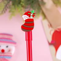 China Christmas Series Neutral Pen 0.5mm Black Water based Cartoon Gift Gel Pen for sale