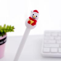 China Colorful 3D Christmas Theme 0.5mm Gel Pen Creative Gift Small Prizes Neutral Pen for sale