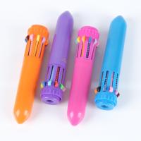 China Mini Ten Colors Cute Ballpoint Pen Retractable Colored Ballpoint Pens For Drawing for sale