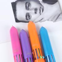 China Mini Ten Colors Cute Ballpoint Pen Retractable Colored Ballpoint Pens For Drawing for sale