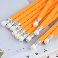 China School Student Art Sketch Writing Pencil HB Hexagonal Barrel Yellow Wooden Pencil for sale
