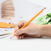 China School Student Art Sketch Writing Pencil HB Hexagonal Barrel Yellow Wooden Pencil for sale