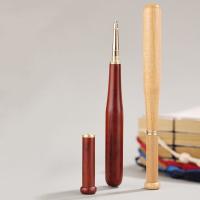 China Creative Baseball Bat Wooden Ballpoint Pen Rosewood Maple Wood Gift Ball Pen for sale