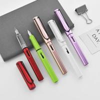 China Plastic Student Exam Fountain Pen Colorful 0.5mm Business Advertising Neutral Pen for sale