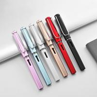 China Plastic Student Exam Fountain Pen Colorful 0.5mm Business Advertising Neutral Pen for sale
