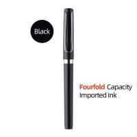 China Minimalist Creative Gel Ink Pen Large Capacity Ink Metallic Painted ABS Business Gel Pen for sale