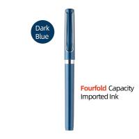 China Minimalist Creative Gel Ink Pen Large Capacity Ink Metallic Painted ABS Business Gel Pen for sale