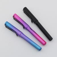 China Gradient EF Fine Tip Cartridge Fountain Pen Plastic Ink Suction Pen With Hollow Clip for sale