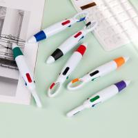 China Four Color Ink Ball Pen Mountaineering Buckle Shape Plastic Ballpoint Pen for sale