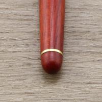 China Red Sandalwood Luxury Roller Ball Pen 0.5mm Business Roller Pen With Gold Accessories for sale