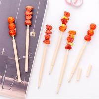 China Simulated Barbecue Kebabs Meatball Creative Ball Pen Fun Refillable Toy Ballpoint Pen for sale