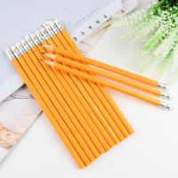 China School Student Art Sketch Writing Pencil HB Hexagonal Barrel Yellow Wooden Pencil for sale