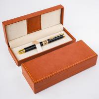 China Chinese Style Metal Business Stationery Set Hollow Out Dragon Head Roller Ball Pen for sale
