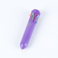 China Mini Ten Colors Cute Ballpoint Pen Retractable Colored Ballpoint Pens For Drawing for sale