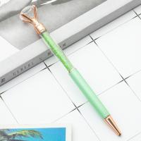 China Big Crystal Diamond Ballpoint Pen 1.0mm Fashion Shiny Metal Gift Ball Pen for sale