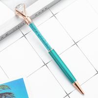 China Big Crystal Diamond Ballpoint Pen 1.0mm Fashion Shiny Metal Gift Ball Pen for sale