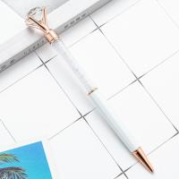 China Big Crystal Diamond Ballpoint Pen 1.0mm Fashion Shiny Metal Gift Ball Pen for sale